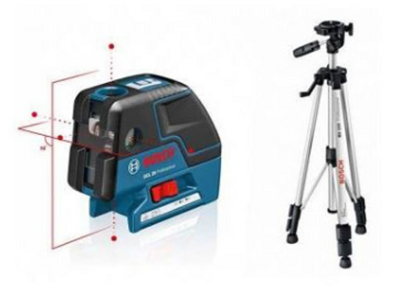 Bosch Professional Cross Line Laser GCL 25+ BT 150 Tripod | Buy online