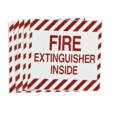 FIRE EXTINGUISHER INSIDE Labels
