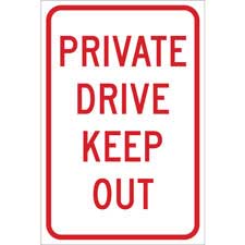 Private Drive Keep Out Sign/ Buy online