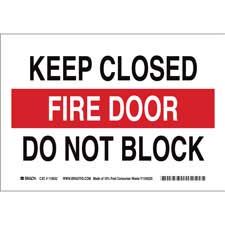 FIRE DOOR Keep Closed FIRE DOOR Do Not Block Sign/ Buy Online