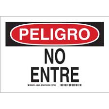 PELIGRO No Entrar Sign/ Buy Online