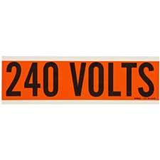 240 Volts Conduit and Voltage Labels| Buy online