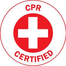 CPR CERTIFIED Hard Hat Labels