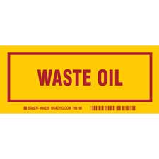 WASTE OIL Labels