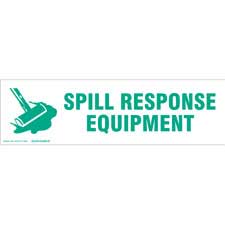 SPILL RESPONSE EQUIPMENT Label| Buy online