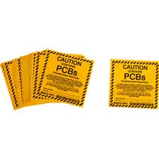 CAUTION CONTAINS PCBS Labels
