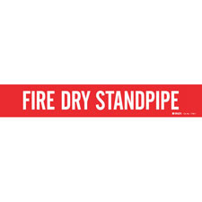 Brady FIRE DRY STANDPIPE Pipe Marker